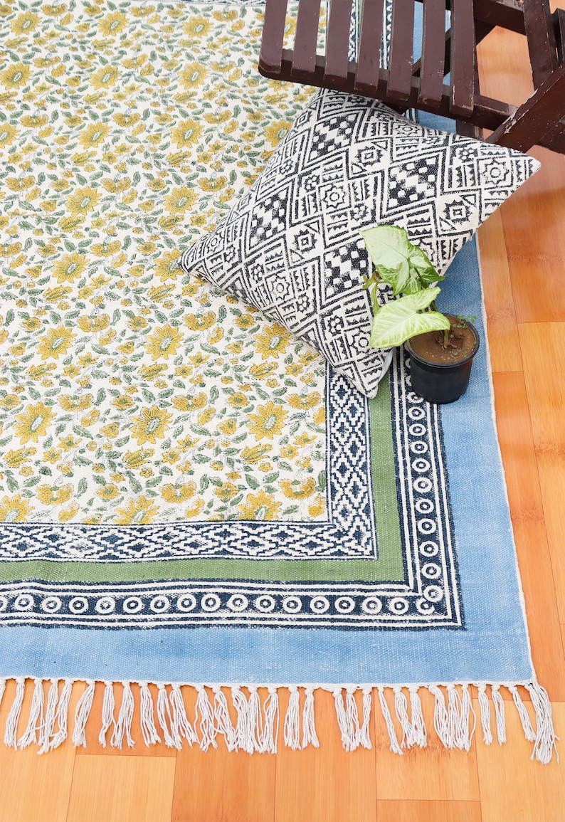 4x12 Feet Runner Rug Outdoor Runner Rugs Cotton Runner Rug | Etsy