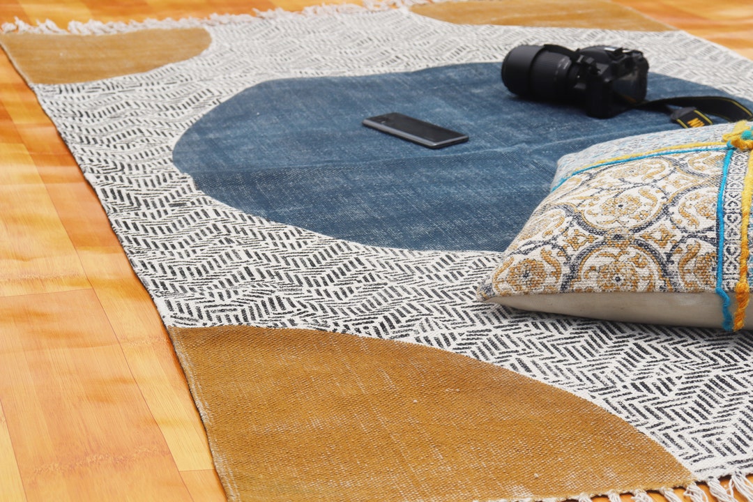 4x6 Feet Rug, Living Room Rug, Kitchen Area Rug, Geometric Boho Rug ...