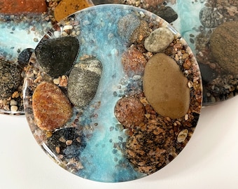 Resin River Coasters - Etsy