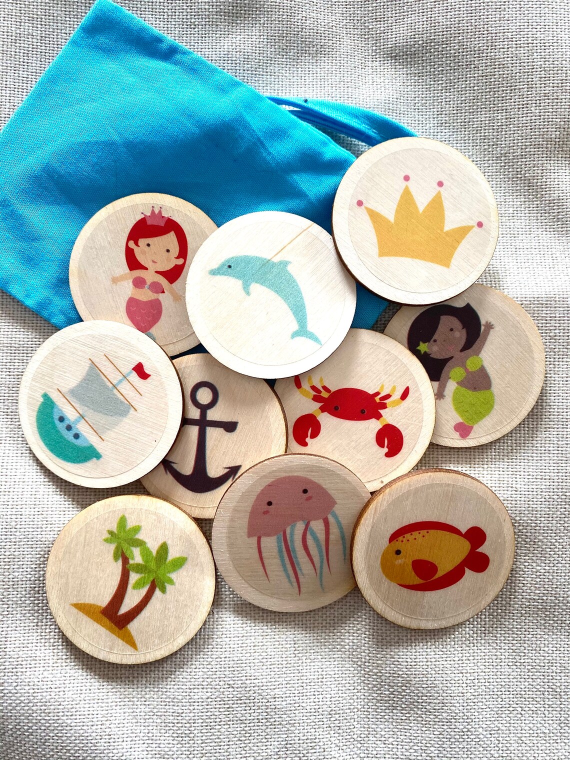 Under the Sea Story Tokens. Little Mermaid Storytelling Tokens ...