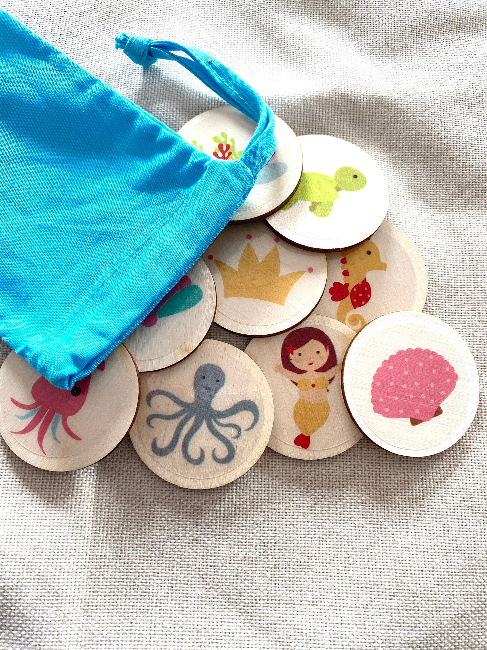Under the Sea Story Tokens. Little Mermaid Storytelling Tokens ...