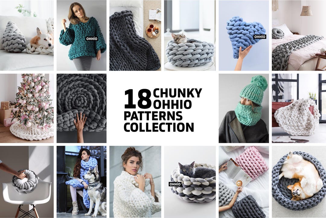 18 Ohhio Knitting & Crochet Patterns: Home Decor, Sweaters, Scarves ...