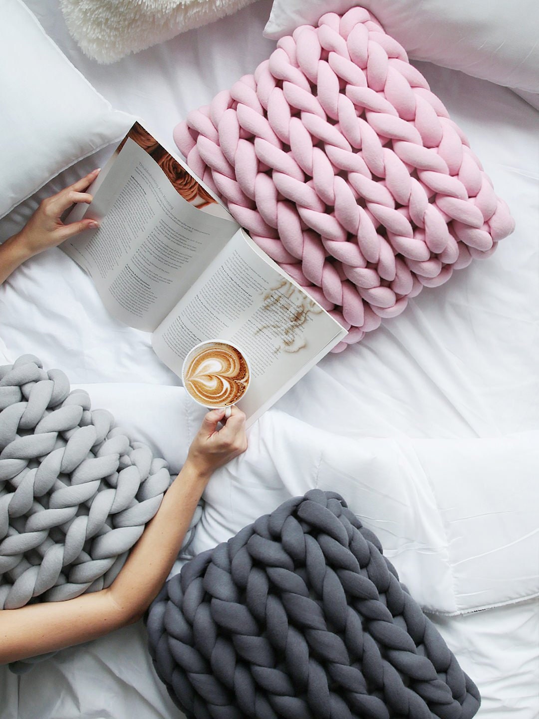 18 Ohhio Arm Knitting & Crocheting Patterns for Home Decor. 2 Sweaters ...