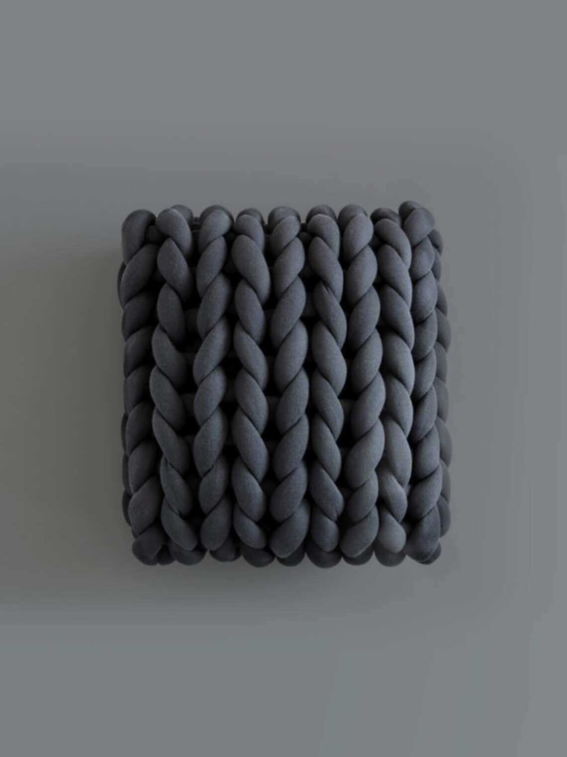Pattern / Tutorial. Square Knitted Cushion Step-by-step Illustrated DIY ...