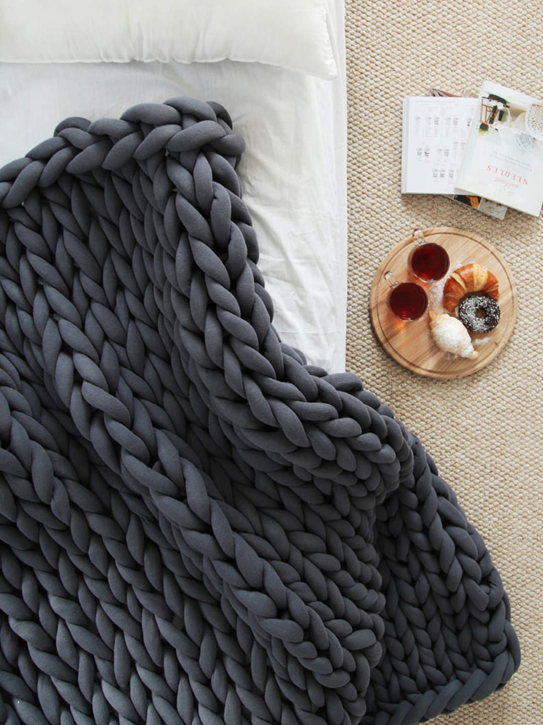 Pattern / Tutorial. Ohhio Arm Knitted Blanket. Six Sizes. Illustrated ...