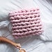 Pattern / Tutorial. Square Knitted Cushion Step-by-step Illustrated DIY ...