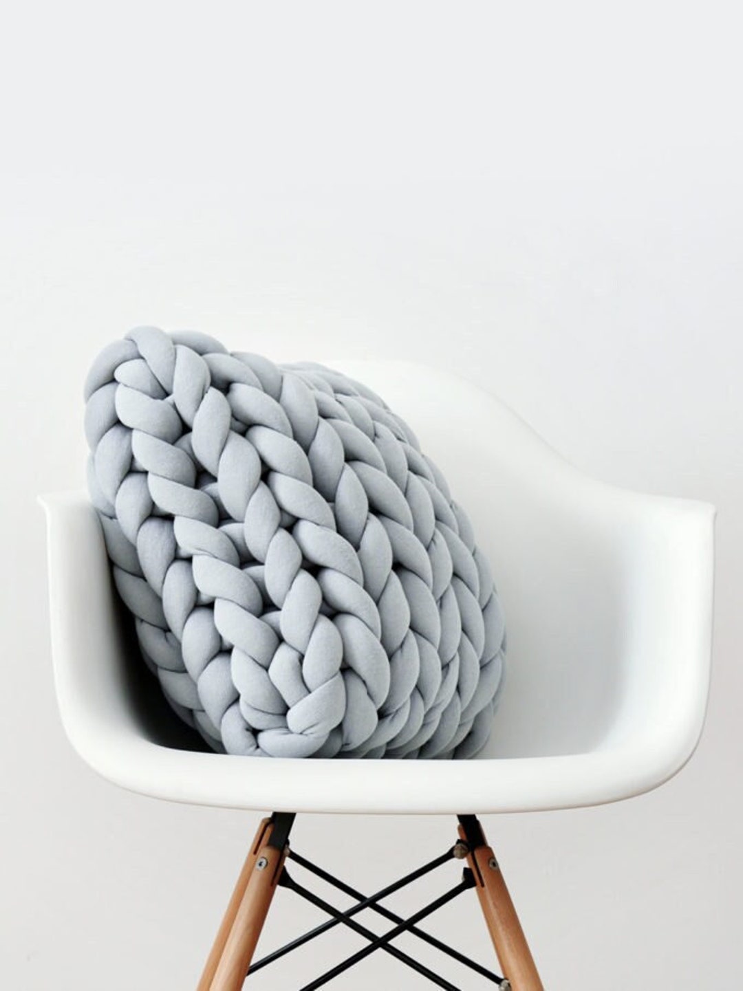 Pattern / Tutorial. Square Knitted Cushion Step-by-step Illustrated DIY ...