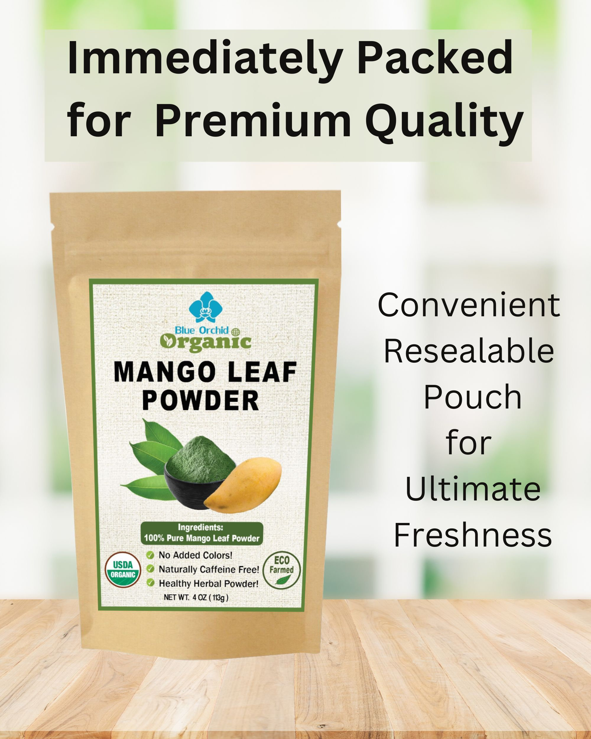 Organic Mango Leaf Powder 4 Oz. -thai Herbal Tea Drink Cooking - Etsy