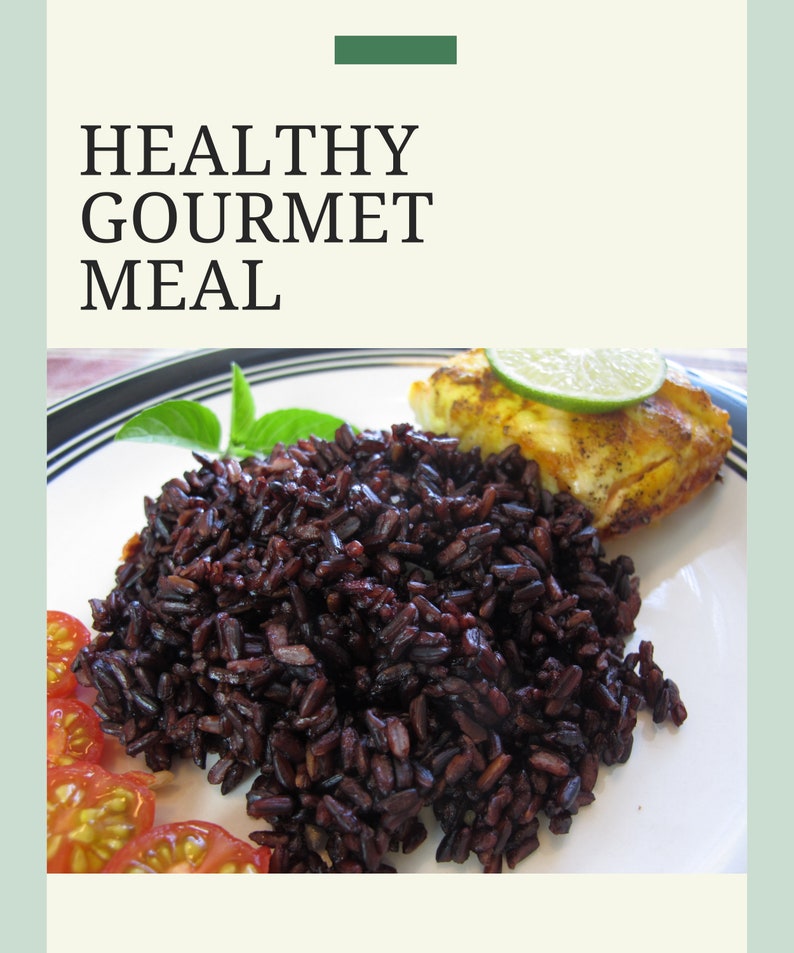 Organic Riceberry Rice Thai Black Jasmine Whole Grain Healthy Natural ...