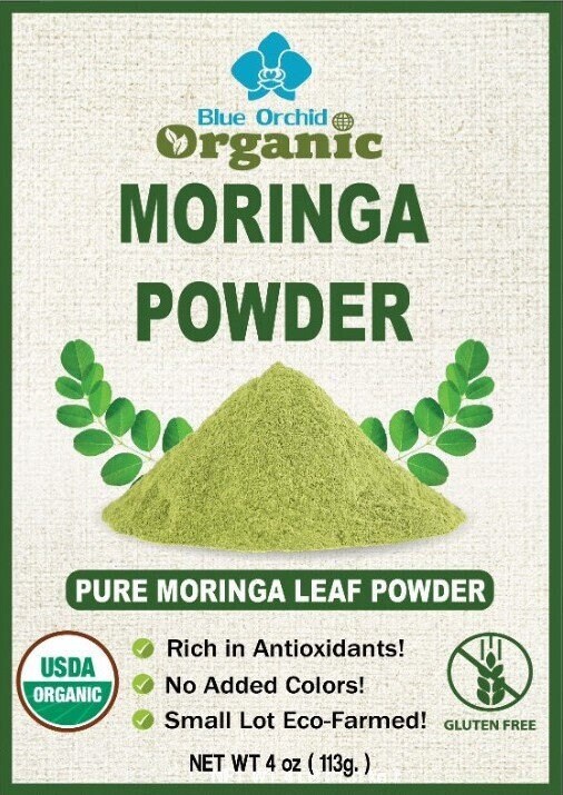 Organic Moringa Leaf Powder Green Matcha Tea Thai Herbal Spices ...