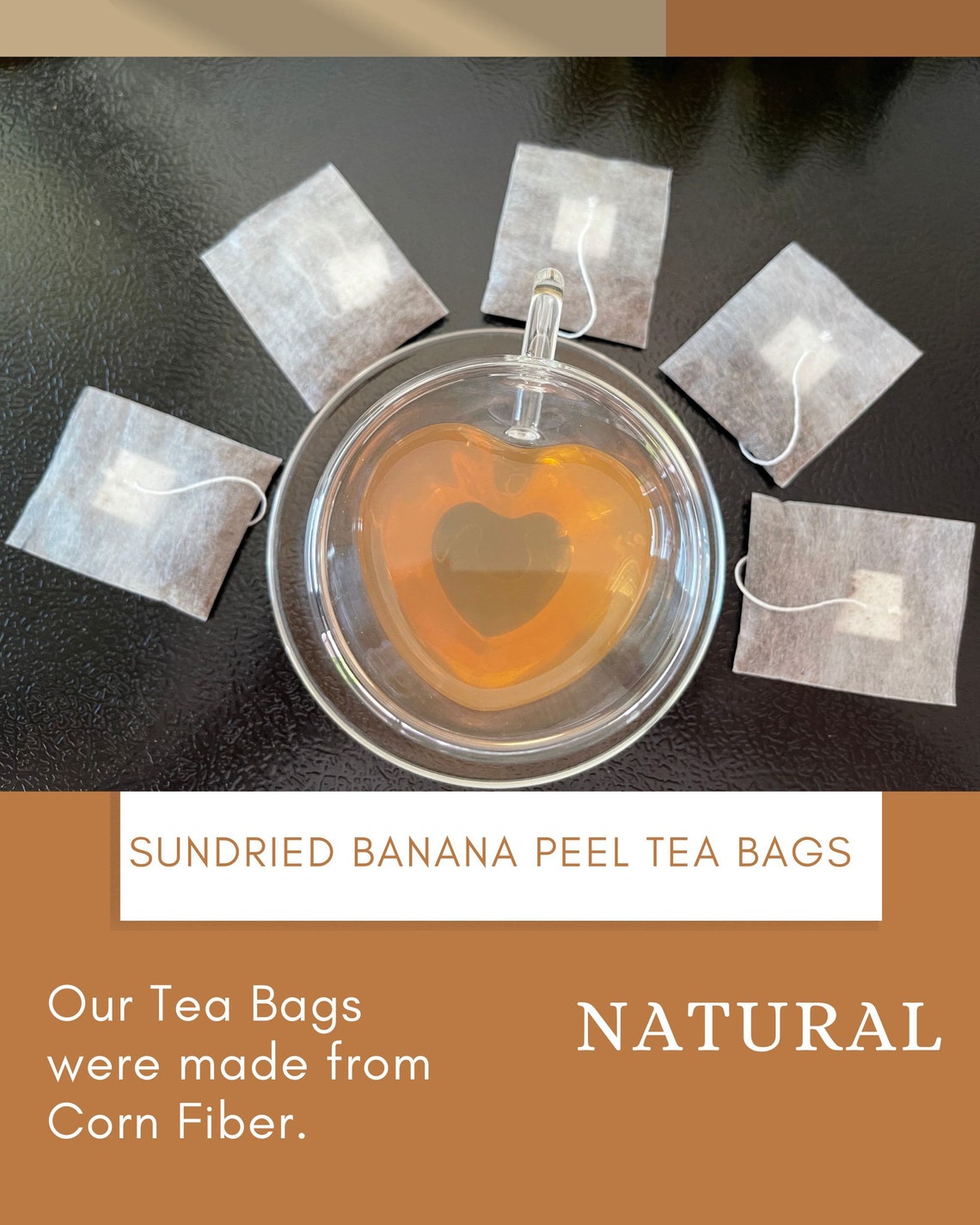 Organic Banana Peel Tea Bags for Sleep 40 Natural Corn Fiber Sachets - Etsy