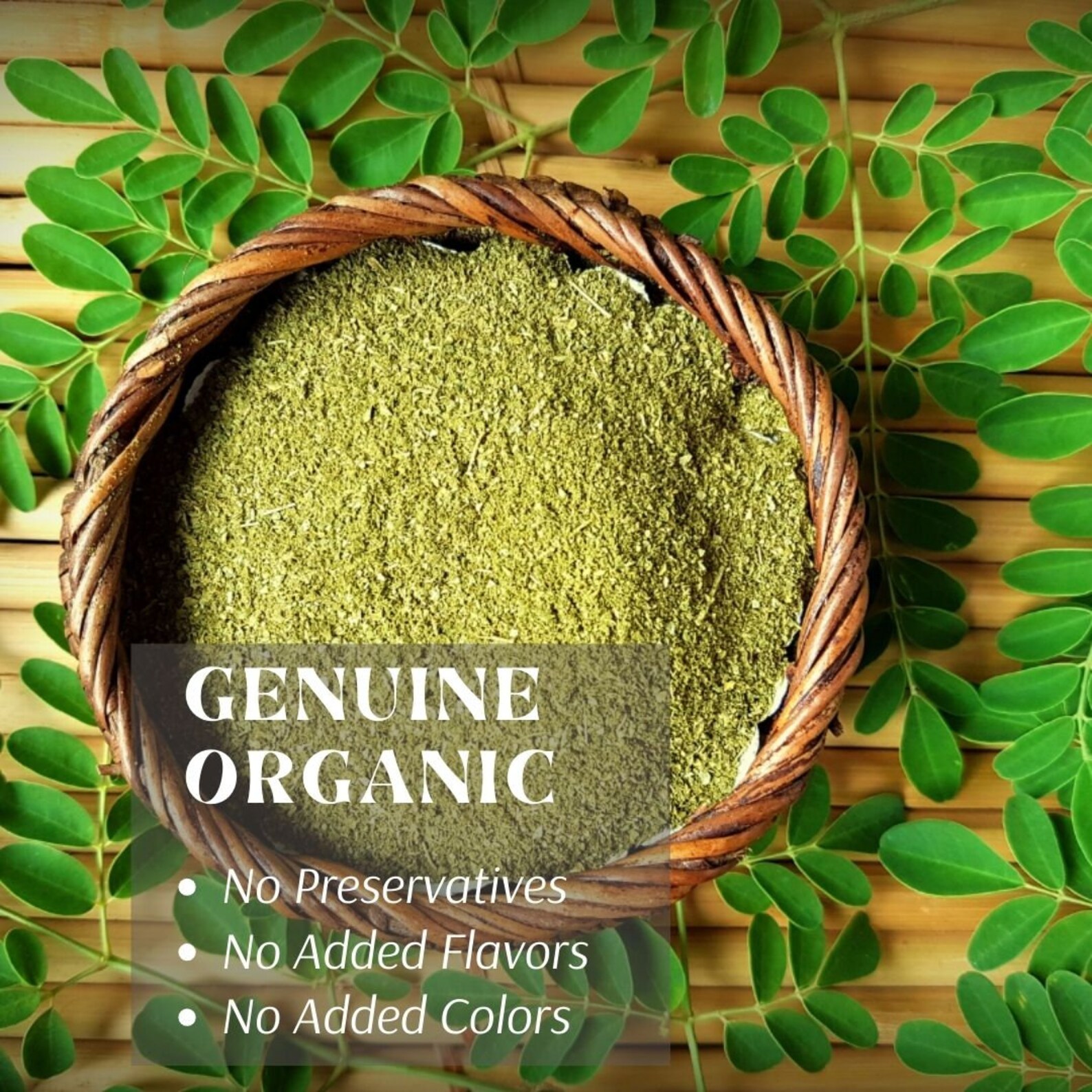 Organic Moringa Leaf Powder Green Matcha Tea Thai Herbal Spices ...