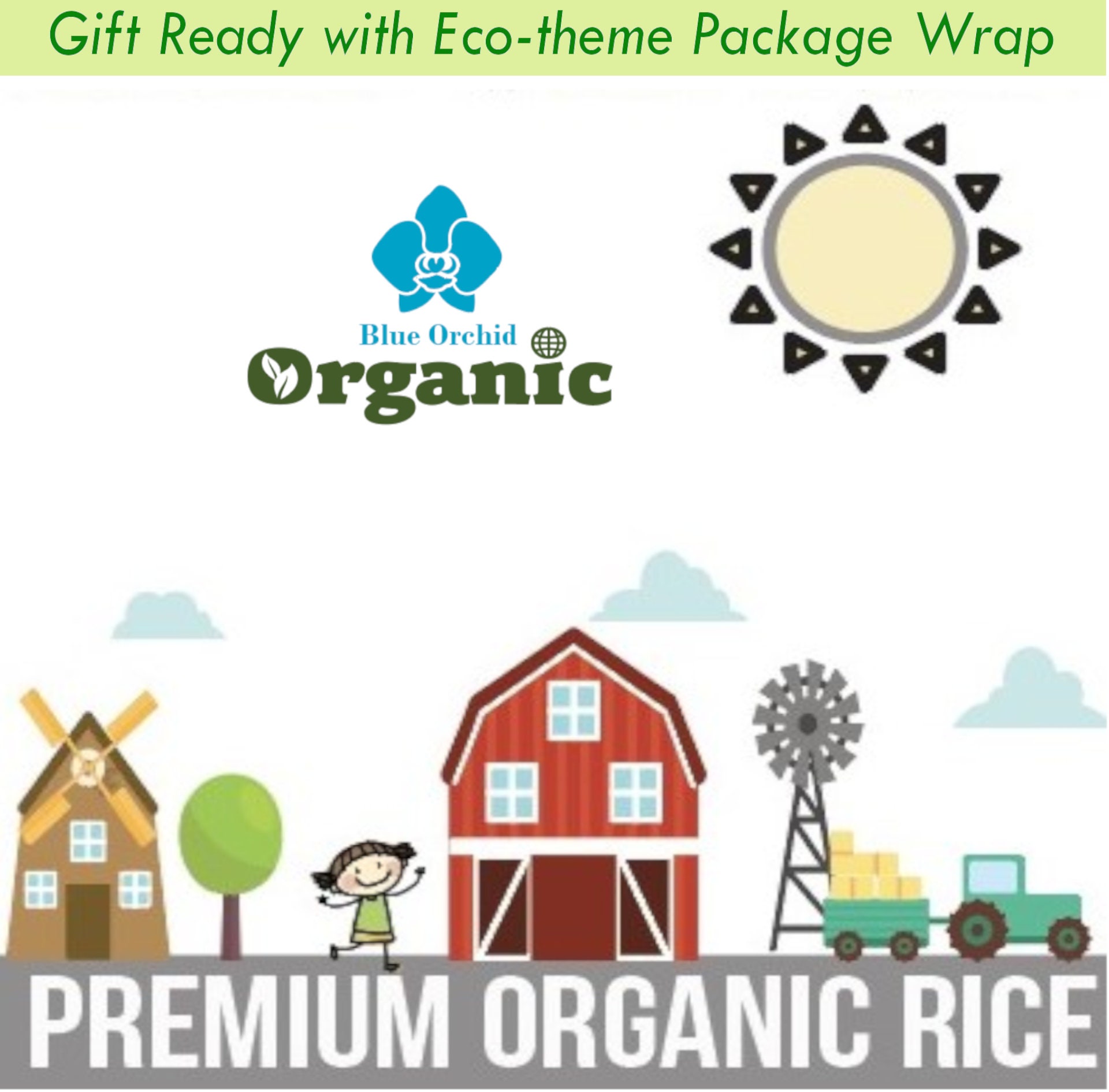 Organic Thai Jasmine Rice Gift Set Healthy Natural Superfood 2 LB - Etsy