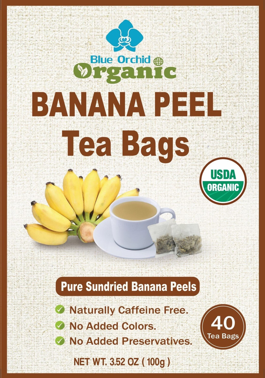 Organic Banana Peel Tea Bags for Sleep 40 Natural Corn Fiber Sachets - Etsy