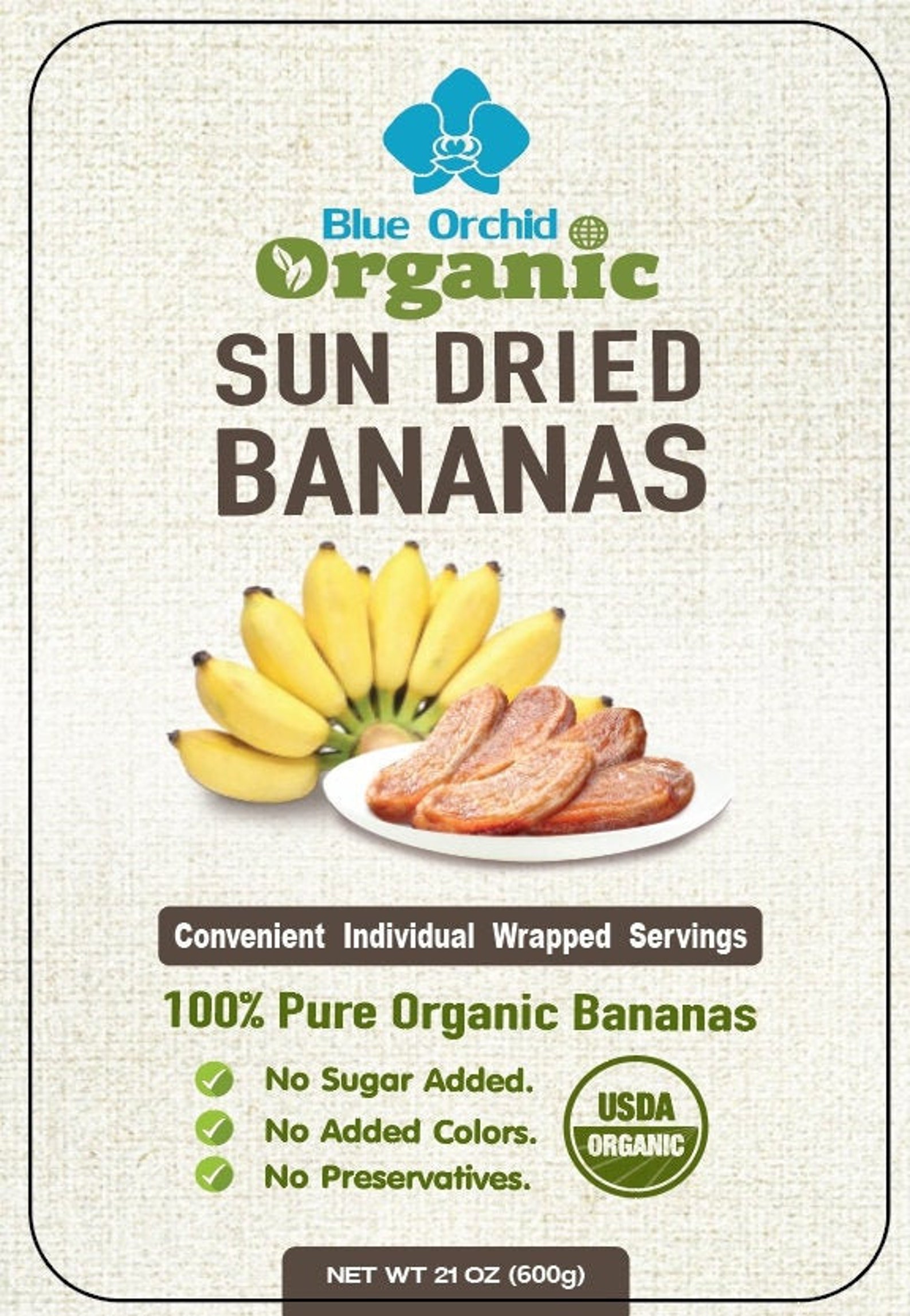 Organic Sun Dried Bananas Individual Wrap Soft and Chewy | Etsy