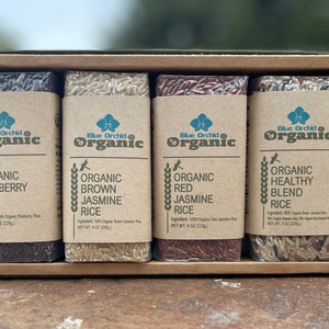 Organic Thai Jasmine Rice Gift Set Healthy Natural Superfood 2 LB - Etsy