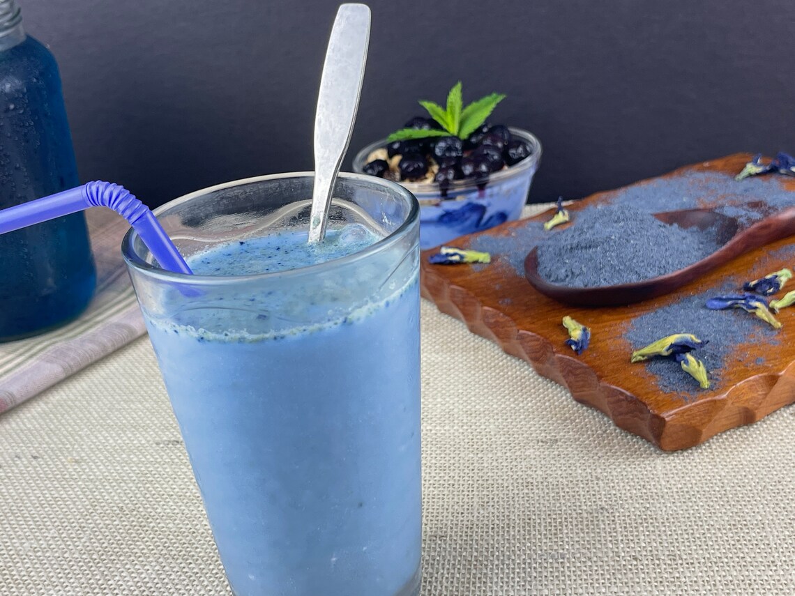 Organic Dried Butterfly Pea Flower Powder Blue Matcha Tea - Etsy