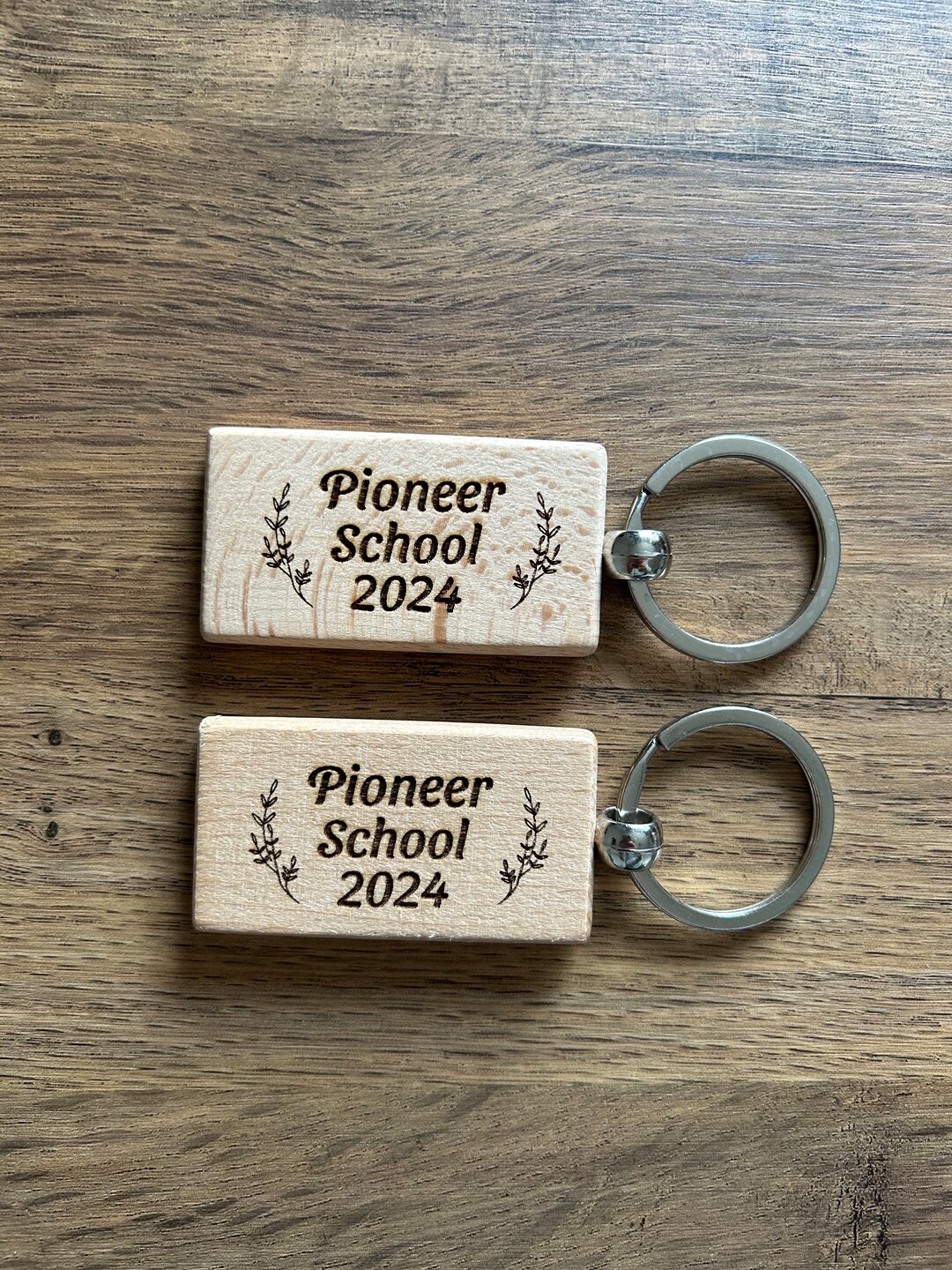 JW Pioneer School 2025 Keychain. Laser Engraved Oak Keychain. JW Gifts ...