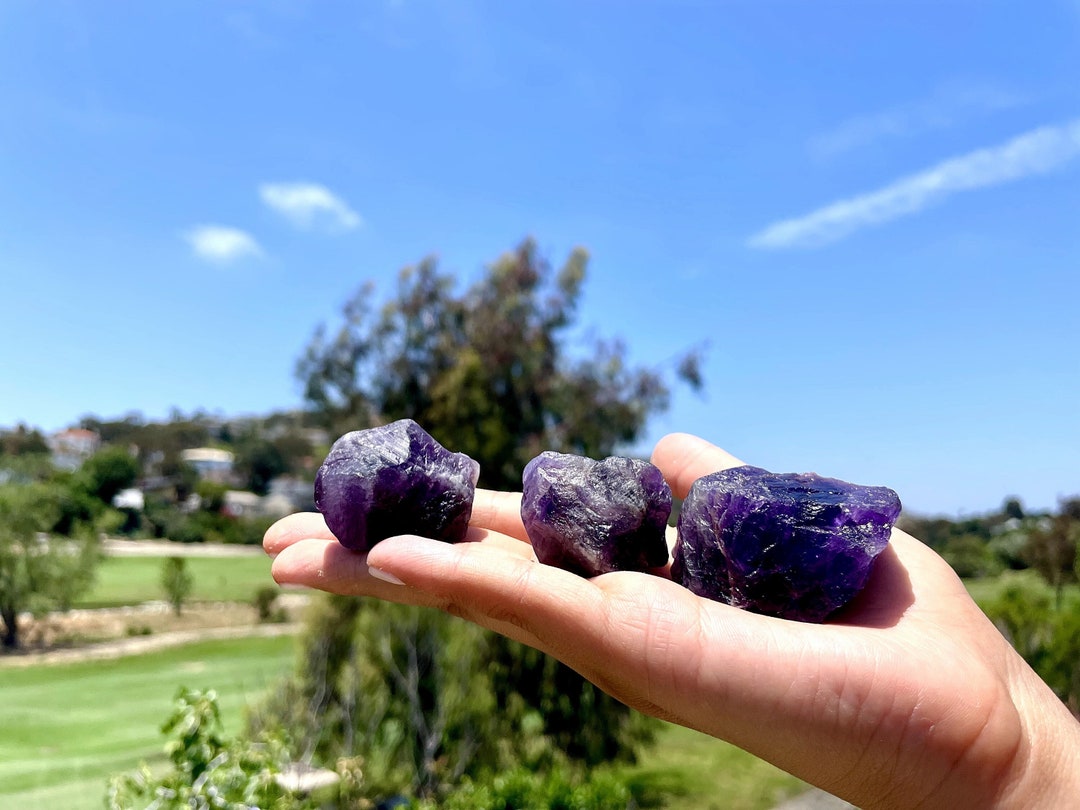 A Grade Rough Natural Amethyst Premium Grade Crystals Healing Crystals ...