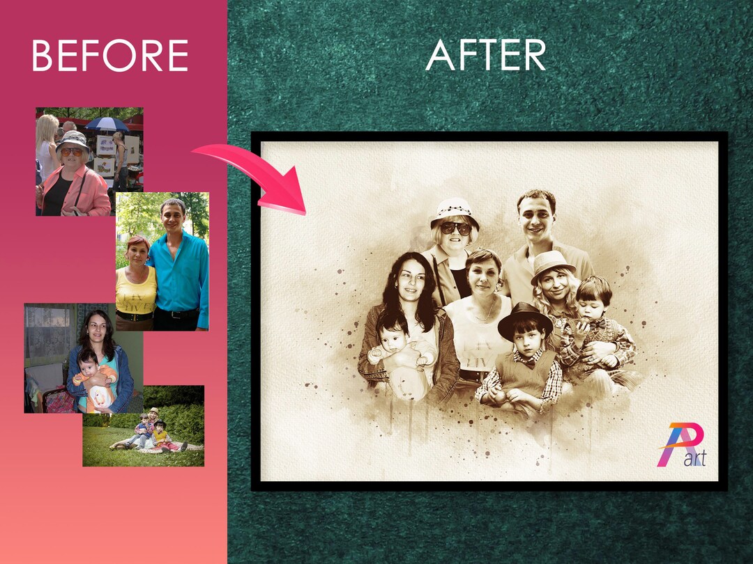 Christmas Gifts Add Person to Photo Combine Photos Custom - Etsy