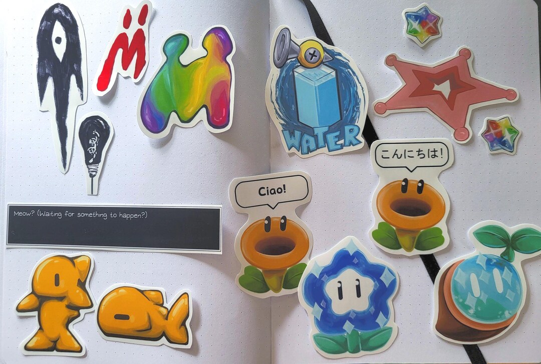 2" Glossy Video Game Stickers | Super Mario, Terraria, Omori - Etsy