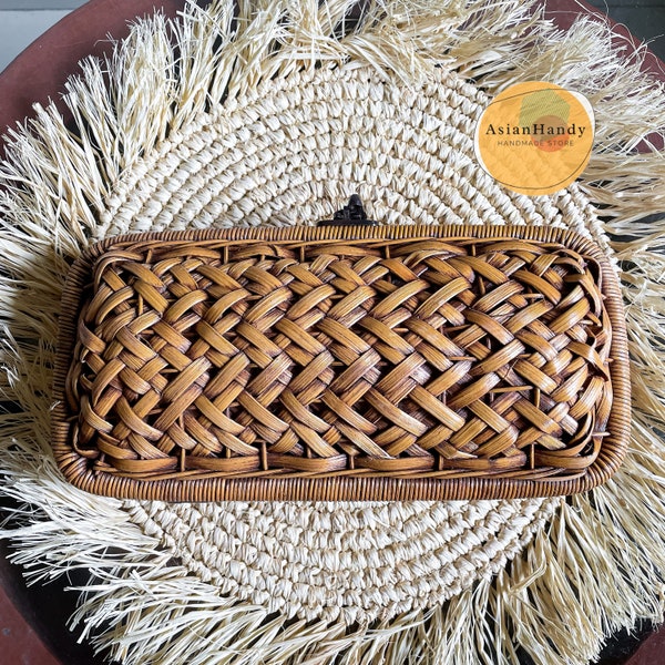 Rattan Clutch - Etsy