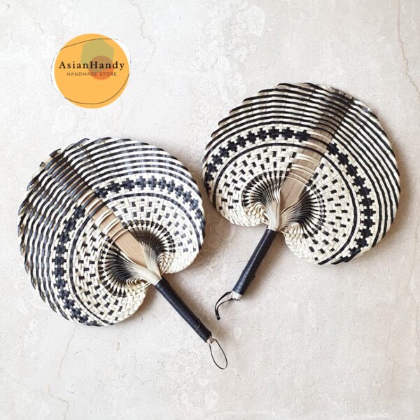 Palm Leaf Hand Fans - Etsy