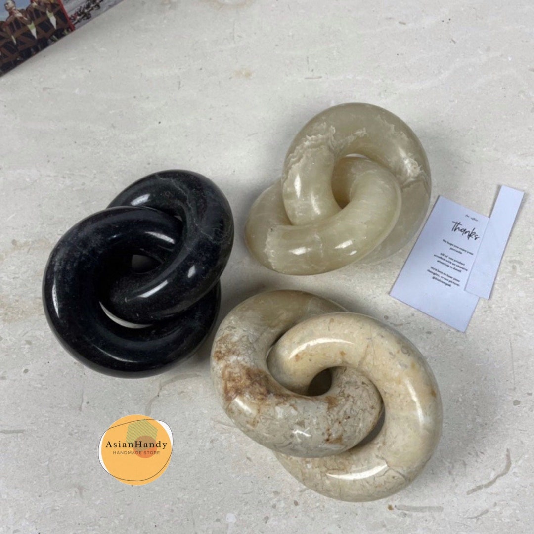 Marble Knot Crema Marble Marble Links Marble Link Chain - Etsy