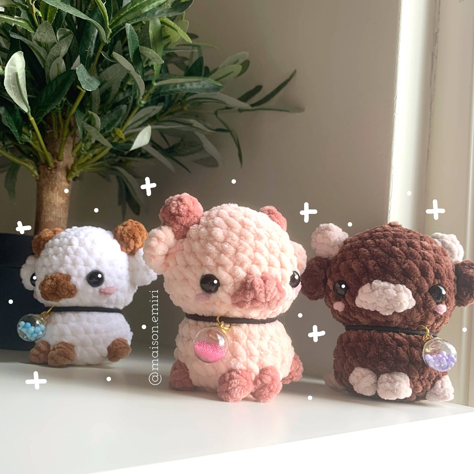 Crochet Cow Baby Custom Plushie / Amigurumi Calf Chibi Minimalist ...