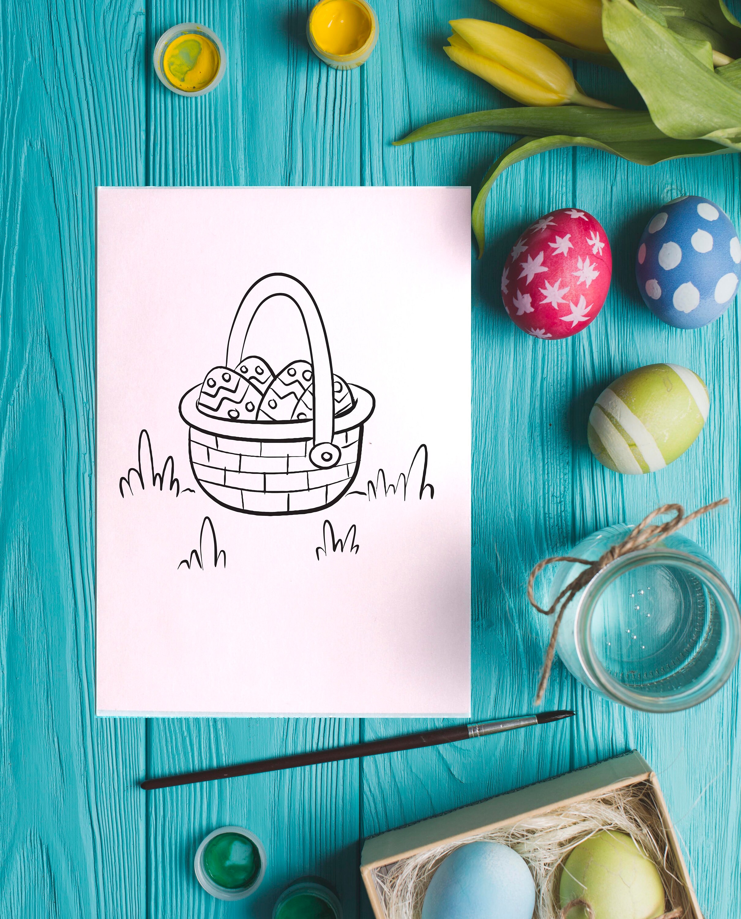 Kids Colouring Pages 7 Easter Printable Colour Activity Easter Colour ...