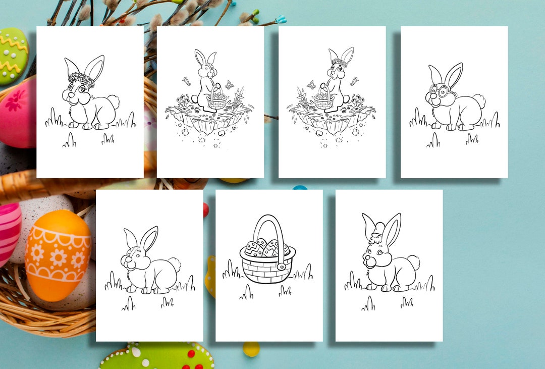 Kids Colouring Pages 7 Easter Printable Colour Activity Easter Colour ...