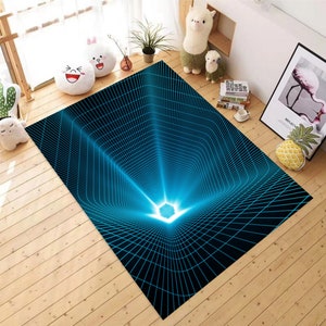 3D Led Lights Illusion Rug,3d Rug,for Living Room Rug,fan Rug,area Rug ...