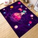 Purple Planet Rug,space Rug,for Living Room Rug,fan Carpet,area Rug,non ...