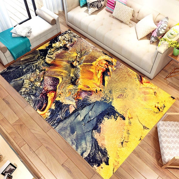 Painted Canvas Rugs - Etsy