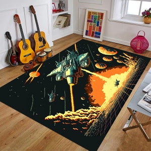 The Star Wars Rug, Arcade Game, Pixel, Retro Game,for Living Room Rug ...