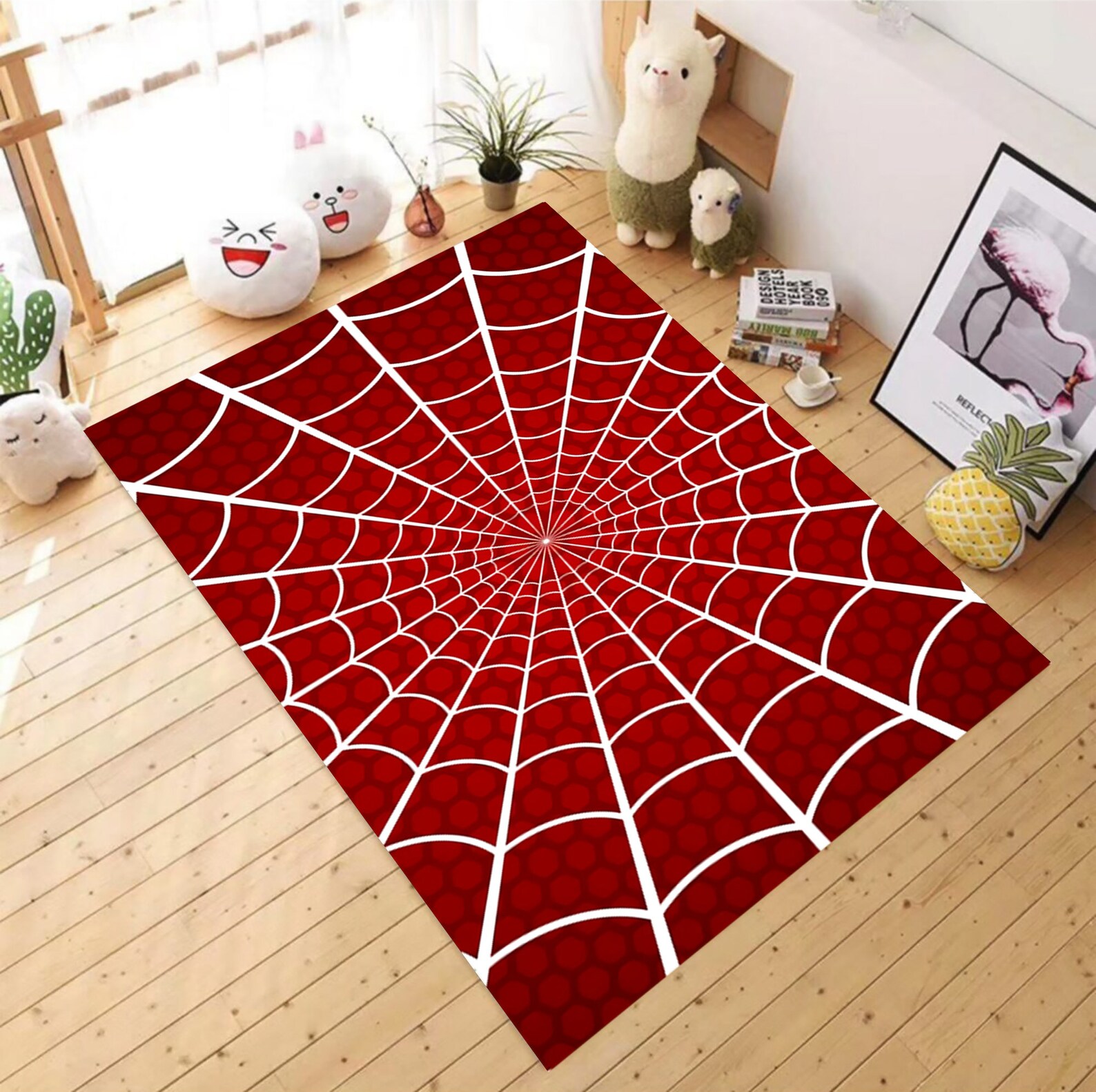 Spider Man Rug, Spider Web Rug,gift for Her/him, Girl/boy Room Rug,for ...