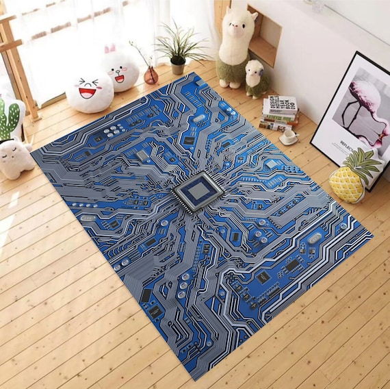 Circuit Board Pattern Floor
