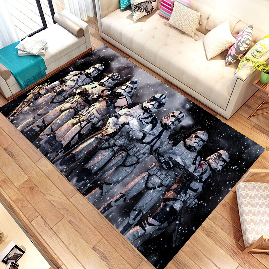 Death Star Rug,clone Wars,star Wars Rug,laser Sword Rug,for Living Room ...