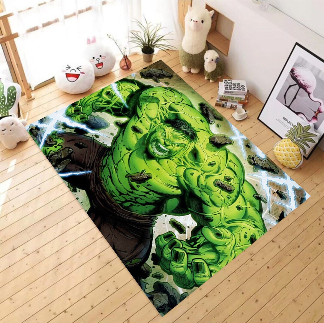 Angry Hulk Rug,green Giant Rug,for Living Room Rug,fan Carpet,area Rug ...