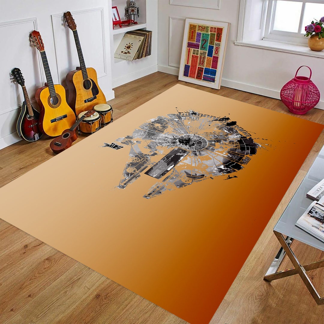 The Star Wars Rug,millenium Falcon Rug,for Living Room,fan Carpet,area ...