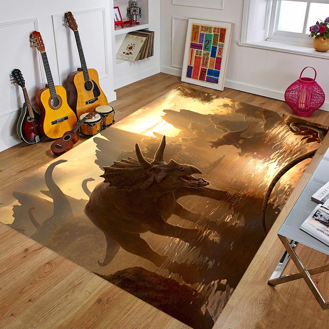 Dinosaurs Rug,mythical Creatures,cute/scary Creatures Rug,living Room ...