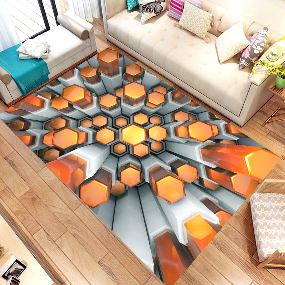 3D Vortex, Illusion Rug, for Living Room Rug,fan Carpet,area Rug,non ...