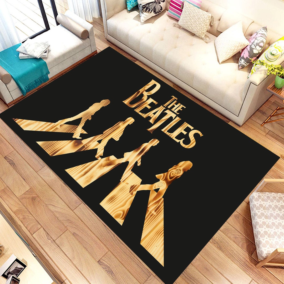 The Beatles Rug British Rock Band the Beatles Rugfor Living - Etsy