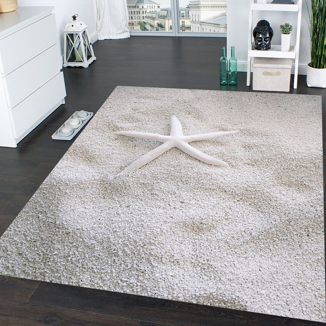 Nature Patterned Rug,starfish Rug,beach Patterned Ruggift for Her/him ...