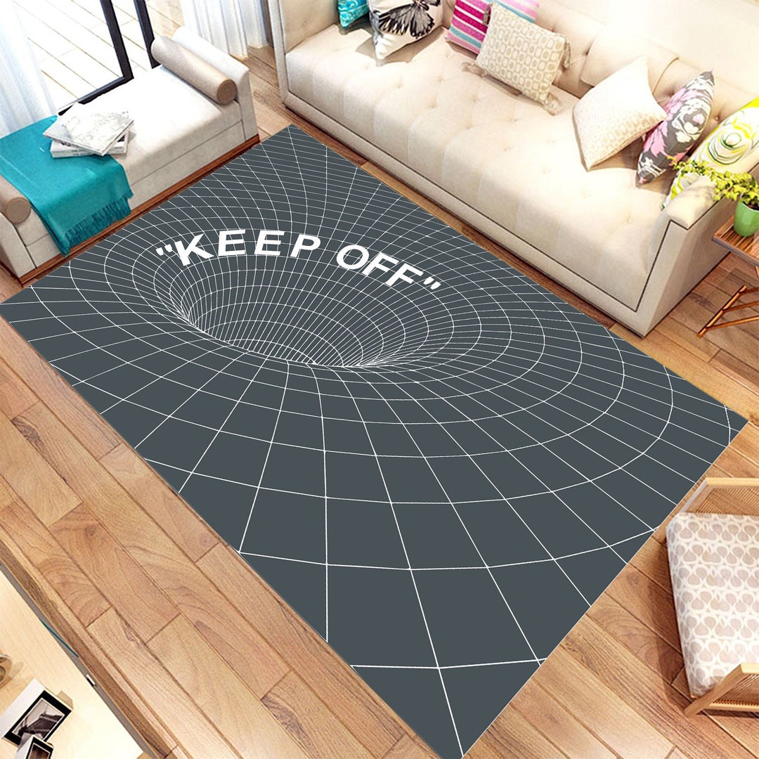 3D Vortex,keep off Patterned Rug,illusion Rug,for Living Room Rug,fan ...