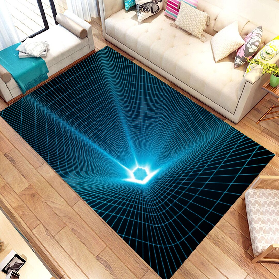 3D Led Lights Illusion Rug,3d Rug,for Living Room Rug,fan Rug,area Rug ...