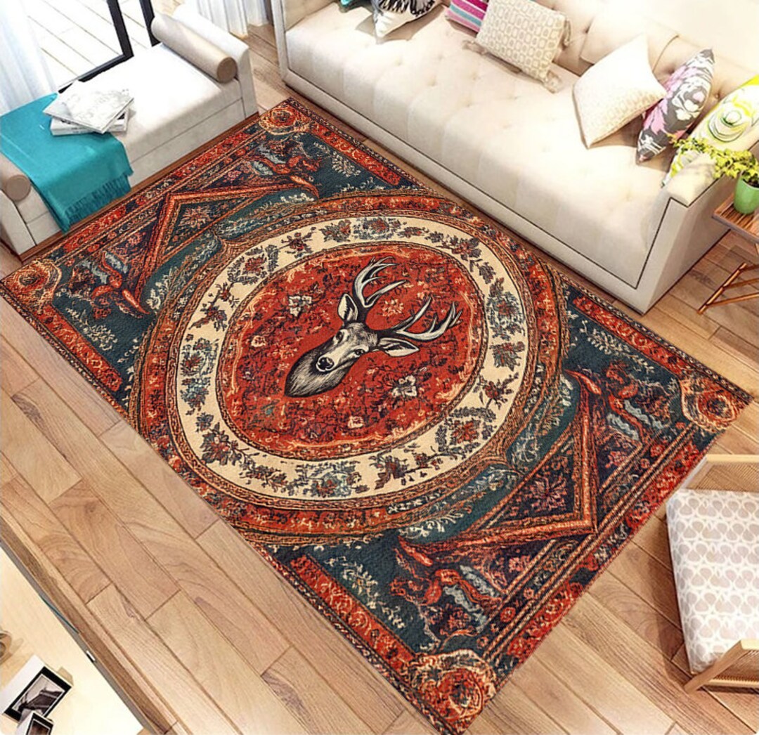 Mystic Deer Rug,gothic Rug,reindeer Rug,goth Room Decor,classic Rug ...