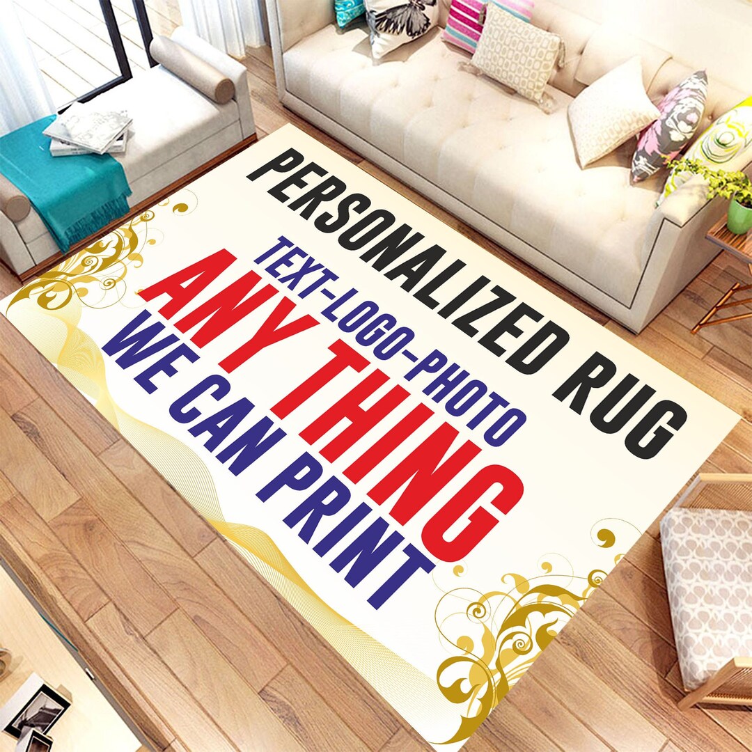 Personalized Rug, Special Rug, Custom Rug, Your Image Rug, Your Name ...