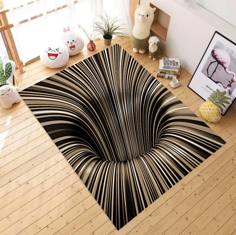 3D Vortex, Illusion Rug, for Living Room Rug,fan Carpet,area Rug,non ...