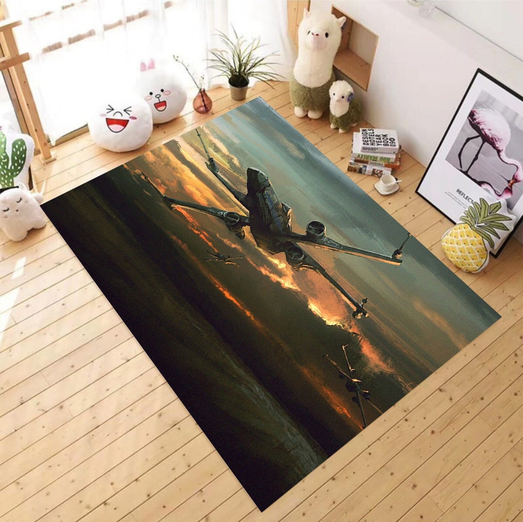 The Star Wars Rug, X-wing Fighter Rug,for Living Room, Rug,ships Rug ...